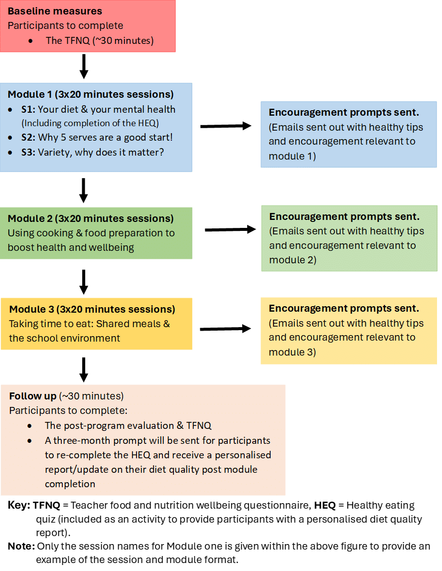 Pilot of an online food and nutrition education program to improve ...